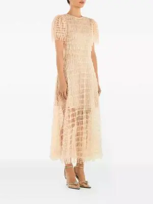 POST MERIDIEM Round-neck Midi Dress