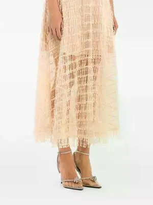 POST MERIDIEM Round-neck Midi Dress