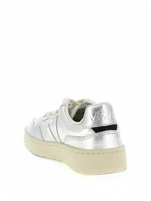 VEJA V-90 Logo Detail Sneakers - Silver