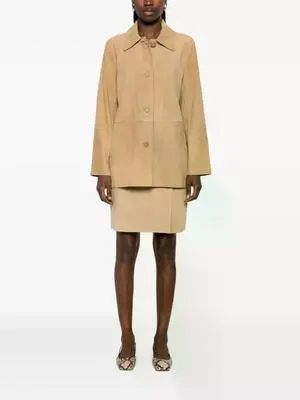 P.a.r.o.s.h Minuetto Panelled Suede Coat