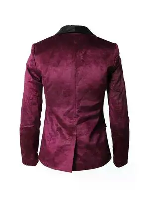 Tibi Velvet Contrasting Lapel Suit