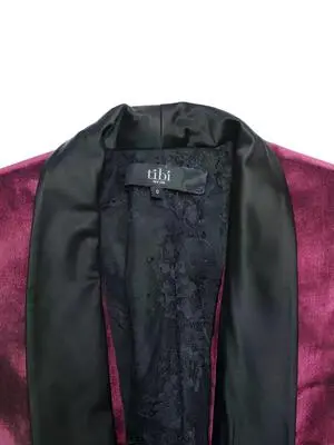 Tibi Velvet Contrasting Lapel Suit