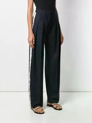 Victoria Beckham Wide-leg Tailored Trousers - Blue