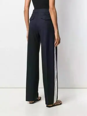 Victoria Beckham Wide-leg Tailored Trousers - Blue