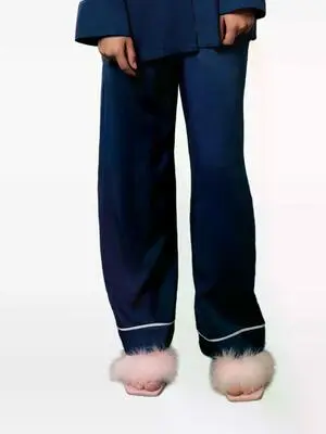 Sleeper Finnegan Piping Pajama Trousers - Blue