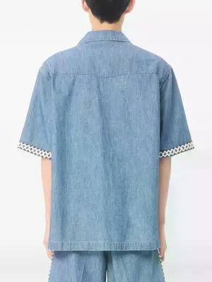 Valentino Garavani Denim Bowling Shirt