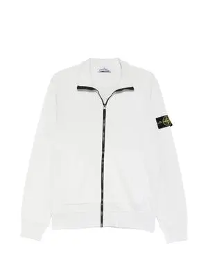 Stone Island Zip-up Sweatshirt With Logo Patch