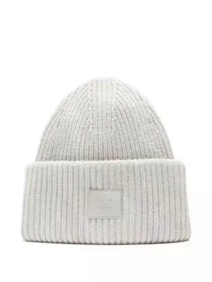 Acne Studios Ribbed-knit Beanie - Grey