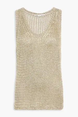 Stella McCartney Metallic Cotton-blend Tank
