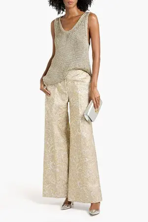 Stella McCartney Metallic Cotton-blend Tank