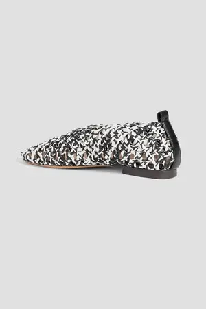 MANSUR GAVRIEL Woven Leather Ballet Flats - Black