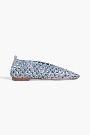 MANSUR GAVRIEL Woven Leather Ballet Flats - Light Blue