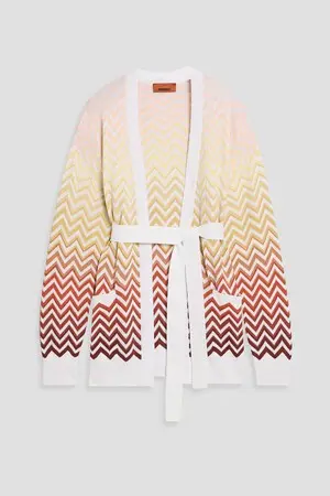 Missoni Crochet-knit Cotton-blend Cardigan - Cream