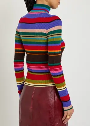 Acne Studios Kila Striped Wool Top
