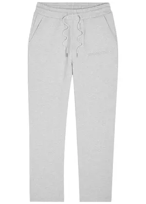 GODMADE Signature Logo Straight-leg Cotton Sweatpants - Grey