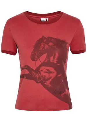 Chloé Printed Cotton T-shirt