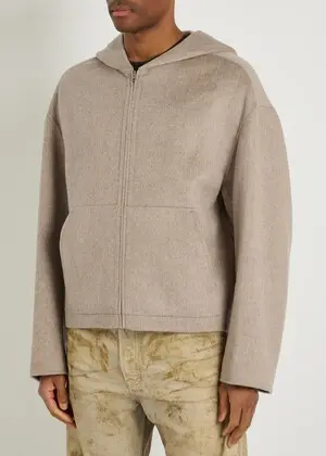 Acne Studios Doveria Hooded Wool And Cashmere-blend Jumper