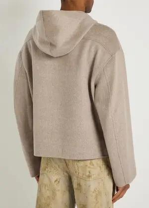 Acne Studios Doveria Hooded Wool And Cashmere-blend Jumper