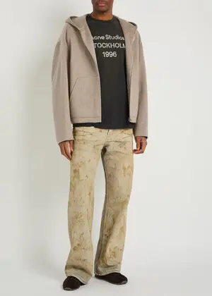 Acne Studios Doveria Hooded Wool And Cashmere-blend Jumper
