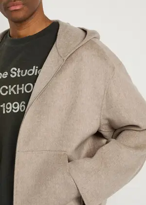 Acne Studios Doveria Hooded Wool And Cashmere-blend Jumper