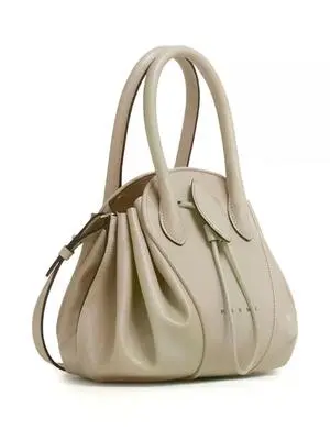 Marni Logo Detail Tote Bag - Neutrals