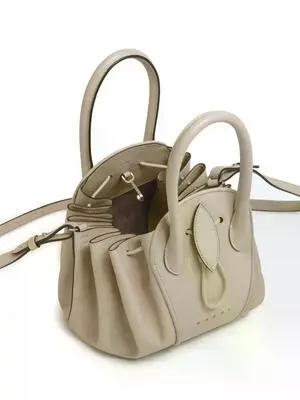Marni Logo Detail Tote Bag - Neutrals