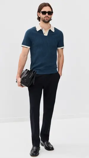 Paul Smith Short Sleeve Polo Sweater