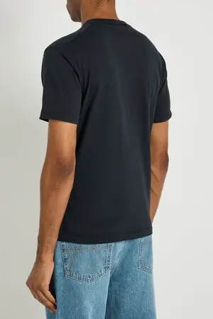 Stone Island Tonal Compass Logo Cotton T-shirt - Navy