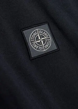 Stone Island Tonal Compass Logo Cotton T-shirt - Navy
