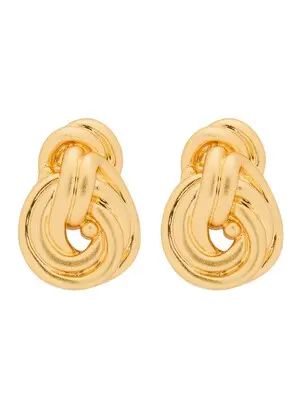 JULIETTA Knot 24kt-plated Earrings - Gold