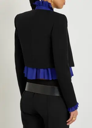 Chloé Scalloped Trimmed Cropped Blazer