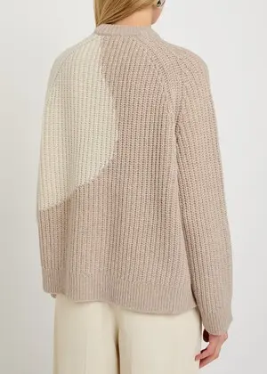 AKYN Remi Colour-blocked Wool Jumper