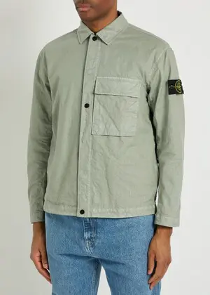 Stone Island Logo Nylon Overshirt