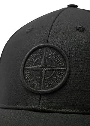 Stone Island Logo-embroidered Cotton Cap