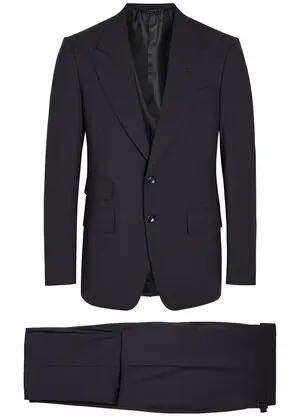 TOM FORD Bistretch Shelton Wool-blend Evening Suit - Navy
