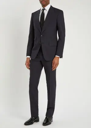 TOM FORD Bistretch Shelton Wool-blend Evening Suit - Navy