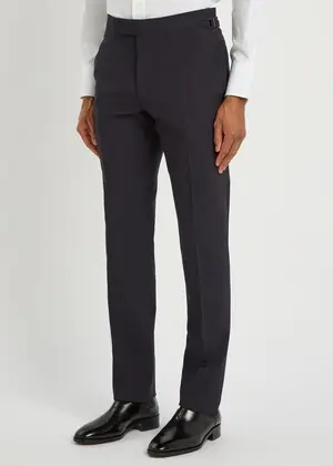 TOM FORD Bistretch Shelton Wool-blend Evening Suit - Navy