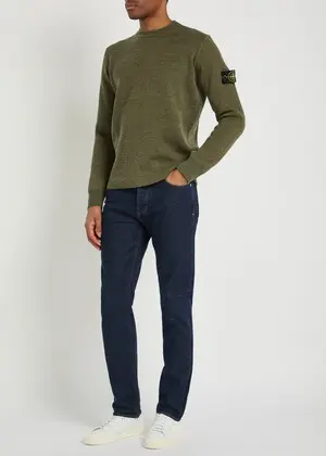 Stone Island Logo Wool-blend Jumper