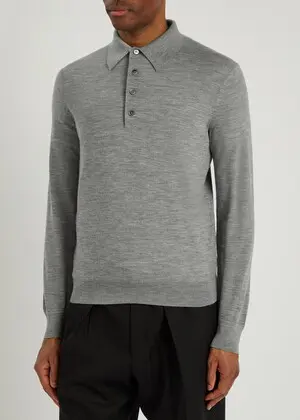 TOM FORD Fine-knit Wool Polo Jumper