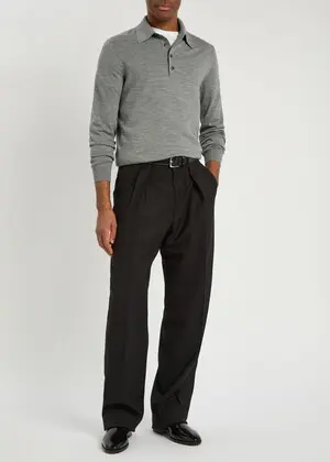 TOM FORD Fine-knit Wool Polo Jumper