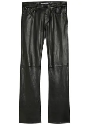 Acne Studios Bootcut Leather Trousers