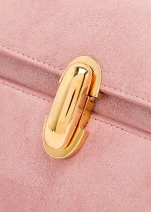 Savette Symmetry Mini Suede Cross-body Bag