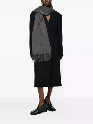 Acne Studios Fringed Scarf - Grey