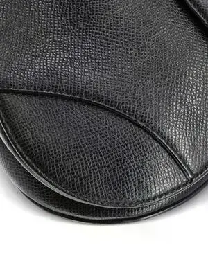 Dior Saddle Handbag Leather Mini Shoulder Bag - Black