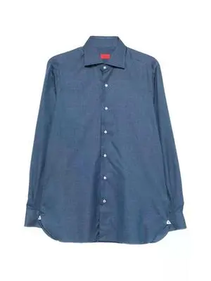 Isaia Long Sleeve Shirts For Men