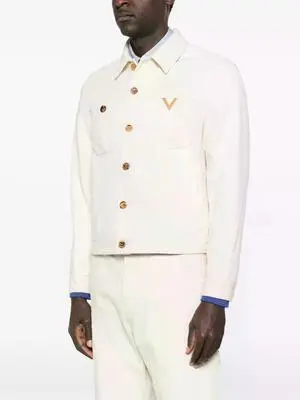 Valentino Garavani Logo Detail Denim Jacket