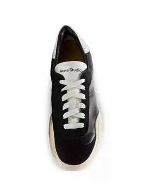 Acne Studios Panelled Leather Sneakers - Black