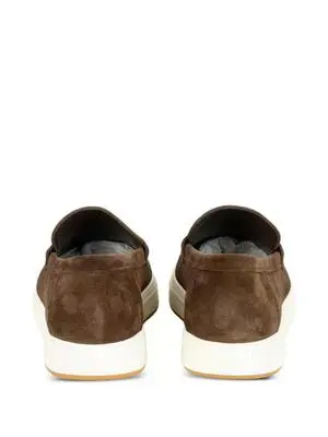Hogan Suede Loafers With Flat Sole