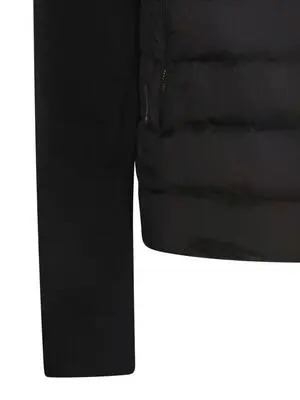 MOORER Quilted Zip-up Jacket - Black