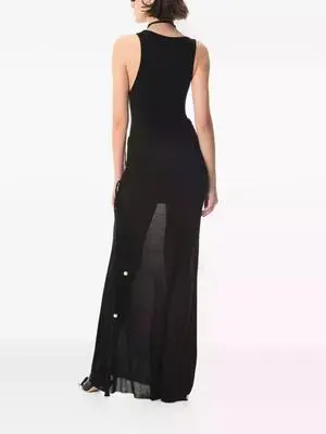 MANURI Tie-detail Bodysuit - Black